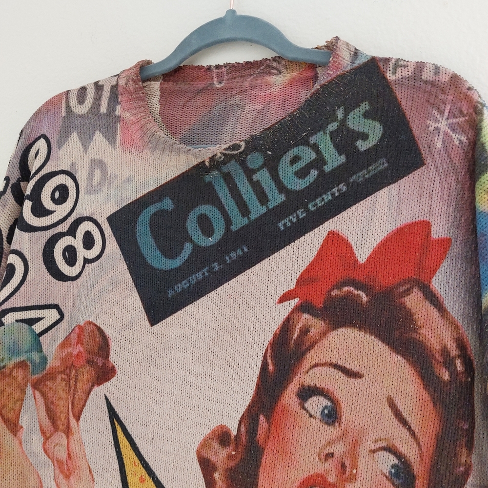 Rare Find Pinup 50's Comic Book Printed Art To Wear S… - Gem